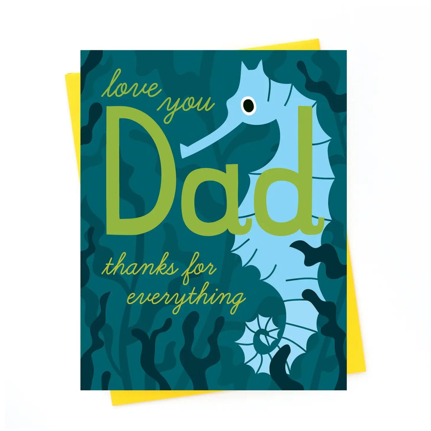 Seahorse Father's Day Card – Blue Urbane