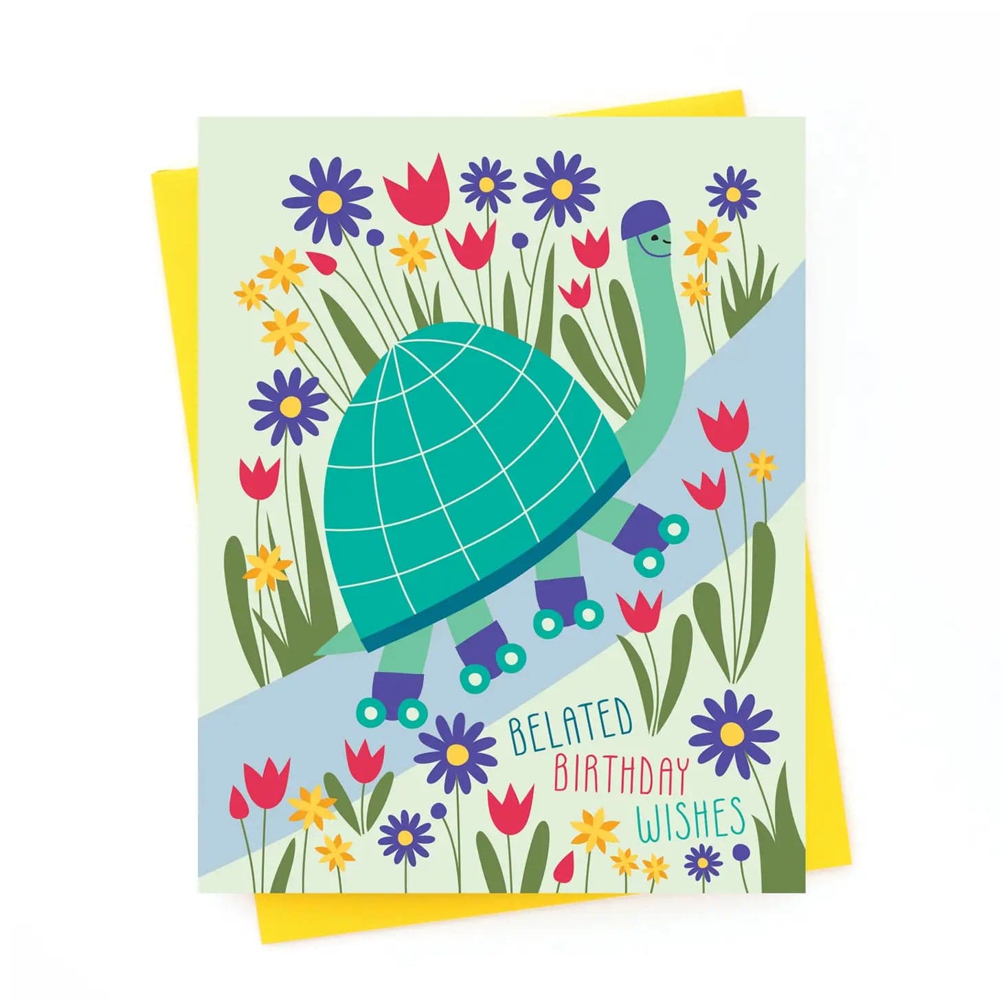 Belated Birthday Turtle Card – Blue Urbane